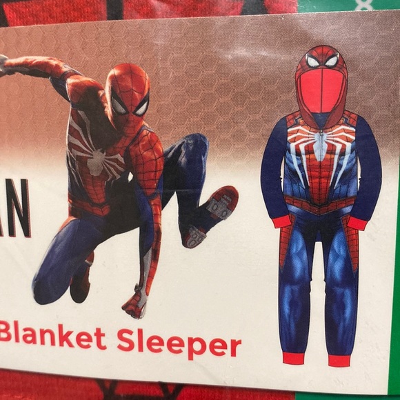 Spiderman | Pajamas | Blanket Sleeper Spiderman Pj One Piece Size ...